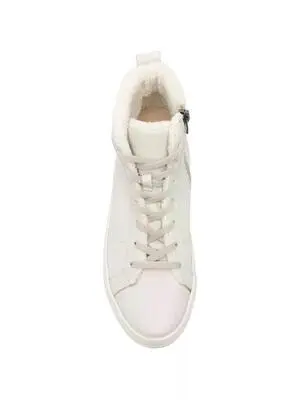 SERGIO MORETTI FIRENZE High Top Lace-up Sneakers With Shearling Lining