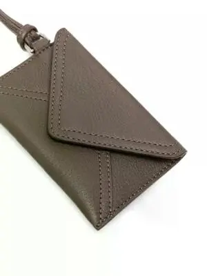 AMI Paris Etienne Envelope-style Leather Card Holder