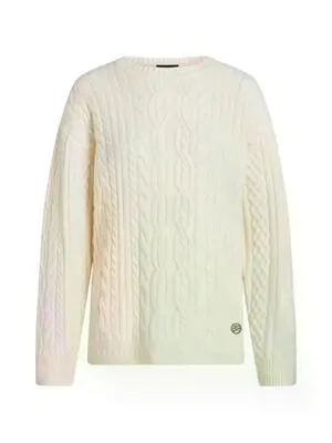 Karl Lagerfeld Chunky Cable-knit Sweater - Neutrals
