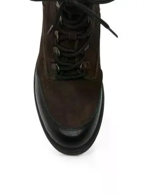 SERGIO MORETTI FIRENZE Lace-up Panelled Ankle Boots