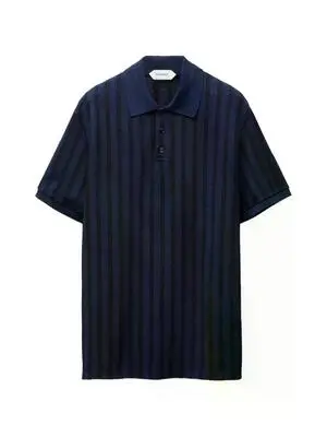 Versace Jacquard Cotton Piqué Polo