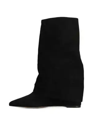 THE SELLER Pointed-toe Wedge Boots