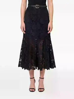 SELF-PORTRAIT Lace Midi Skirt