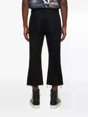 Rick Owens Raw-cut Cropped Trousers
