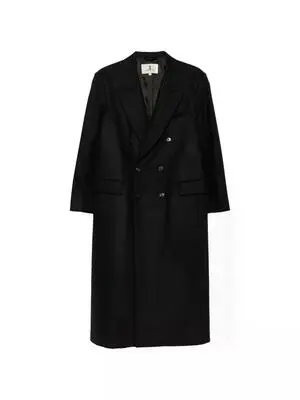 Barena Venezia Double-breasted Peak-lapel Coat - Black