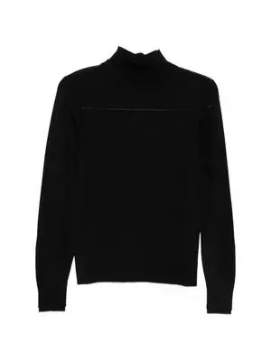 Seventy High-neck Wool Sweater - Black