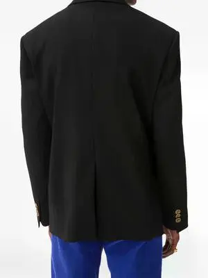 Versace Embroidered-lapel Wool Stretch Blazer