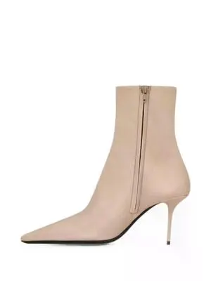 Saint Laurent Ashley Booties In Smooth Leather