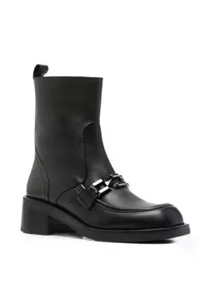 SERGIO MORETTI FIRENZE Chain-link Ankle Boots