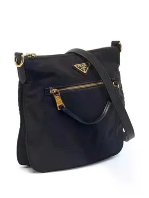 Prada Nylon Front Zip Crossbody Bag