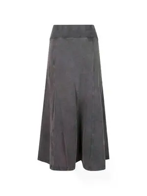 MARANT ETOILE Faded-effect Panelled Midi Skirt