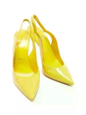 CHRISTIAN LOUBOUTIN Patent Leather Slingback Pumps