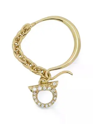 FERRAGAMO Gancini Crystal-embellished Necklace - Gold
