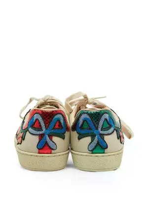 Gucci Ace Floral-embroidered Sneakers
