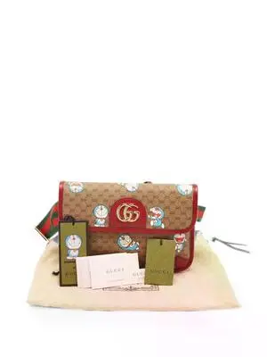 Gucci X Doraemon Gg-pattern Belt Bag