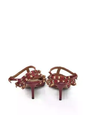 Valentino Garavani Rockstud Pointed-toe Pumps - Red