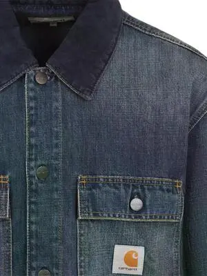 Carhartt Work In Progress Contrast-collar Denim Shirt