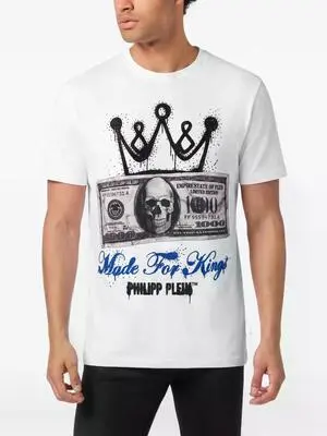 Philipp Plein Jersey T-shirt Crown Dollar
