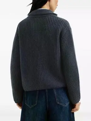Brunello Cucinelli Cashmere Feather Yarn English Rib Cardigan