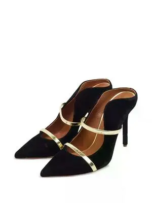 MALONE SOULIERS Maureen Velvet Pumps - Black