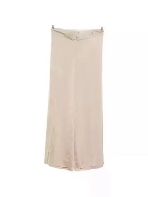 Marina Rinaldi Tiglio Satin-finish Palazzo Pants - Neutrals