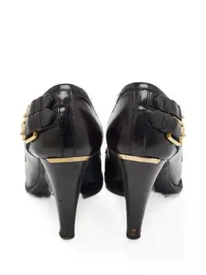 Burberry Buckle-detail Heeled Pumps