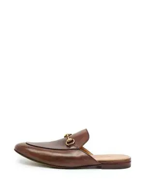Gucci Horsebit Almond-toe Mules