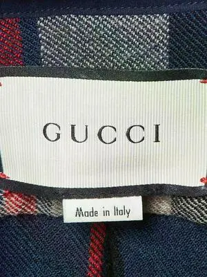 Gucci Plaid Shearling-collar Shirt