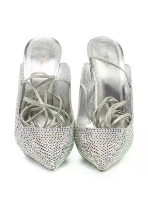 LE SILLA Ivy Crystal-embellished Ankle-wrap Pumps