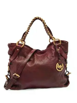 Michael Kors Tristan Braided-handle Tote Bag - Red