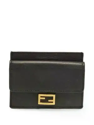 Fendi Baguette Ff Wallet - Black