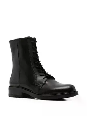 SERGIO MORETTI FIRENZE Smooth Grain Lace-up Ankle Boots