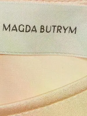 Magda Butrym Lace-trimmed Open-back Blouse