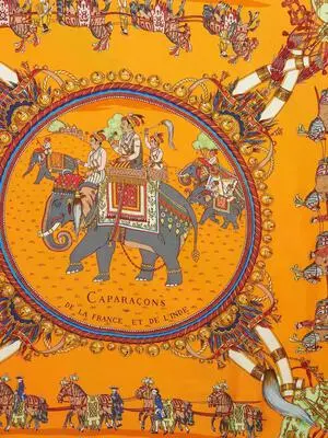 Hermès Caparaçons De La France Et De L'inde Carré Scarf