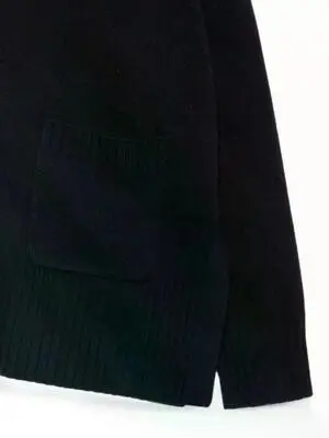 Alpha Studio Patch-pocket Knitted Cardigan - Blue