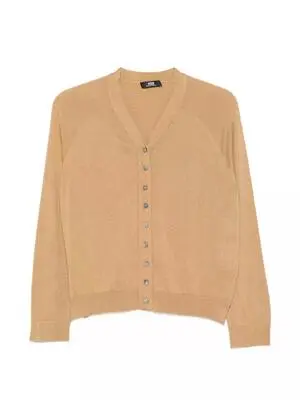 Alpha Studio V-neck Long-sleeve Cardigan - Neutrals