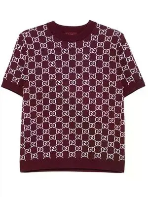 Gucci Gg Reversible Sweater - Red