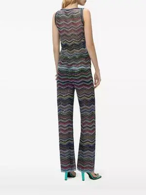Missoni Sleeveless Chevron Viscose-blend Top