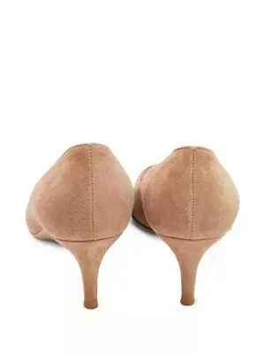 GIANVITO ROSSI Suede Pointed Toe Pumps