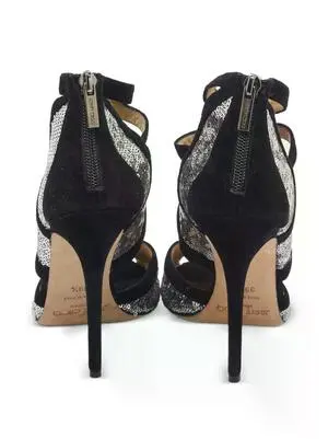 JIMMY CHOO Sequined Stiletto Sandals