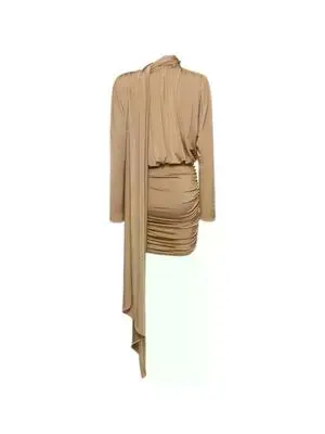 Magda Butrym Ruched Draped Mini Dress