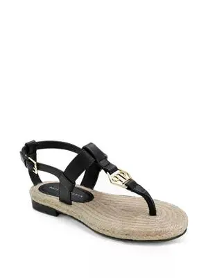 Philipp Plein Nappa Leather Rope Hexagon Sandals