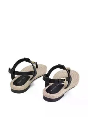 Philipp Plein Nappa Leather Rope Hexagon Sandals