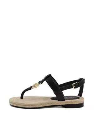 Philipp Plein Nappa Leather Rope Hexagon Sandals