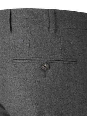 Marco Pescarolo Tailored Pressed Crease Trousers With Tassel Detail