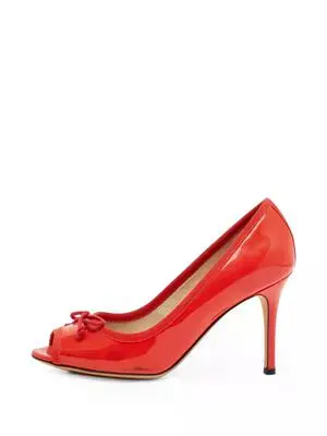 Dolce & Gabbana Bow-detail Heeled Pumps - Red