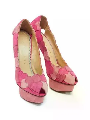 CHARLOTTE OLYMPIA Dolly Heart-patch Pumps