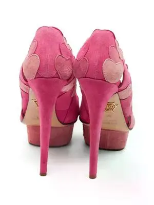 CHARLOTTE OLYMPIA Dolly Heart-patch Pumps