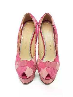 CHARLOTTE OLYMPIA Dolly Heart-patch Pumps