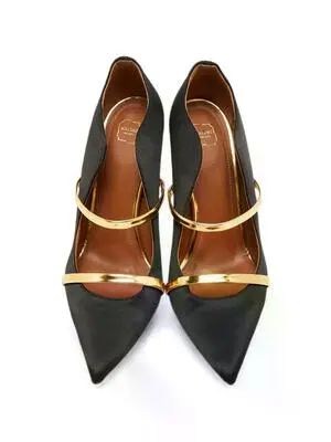MALONE SOULIERS Maureen Curved-strap Pumps - Black